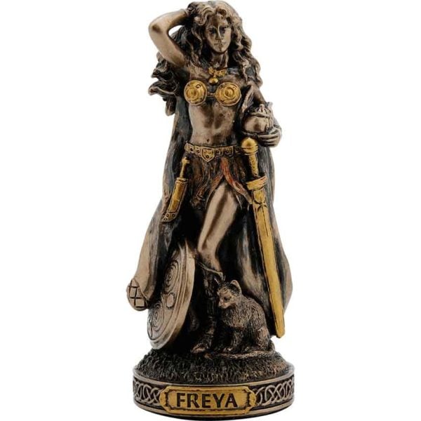 Bronze Freya Norse Goddess Statue