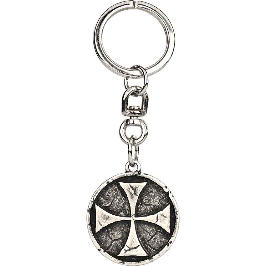 Templar Cross Medallion Key Chain