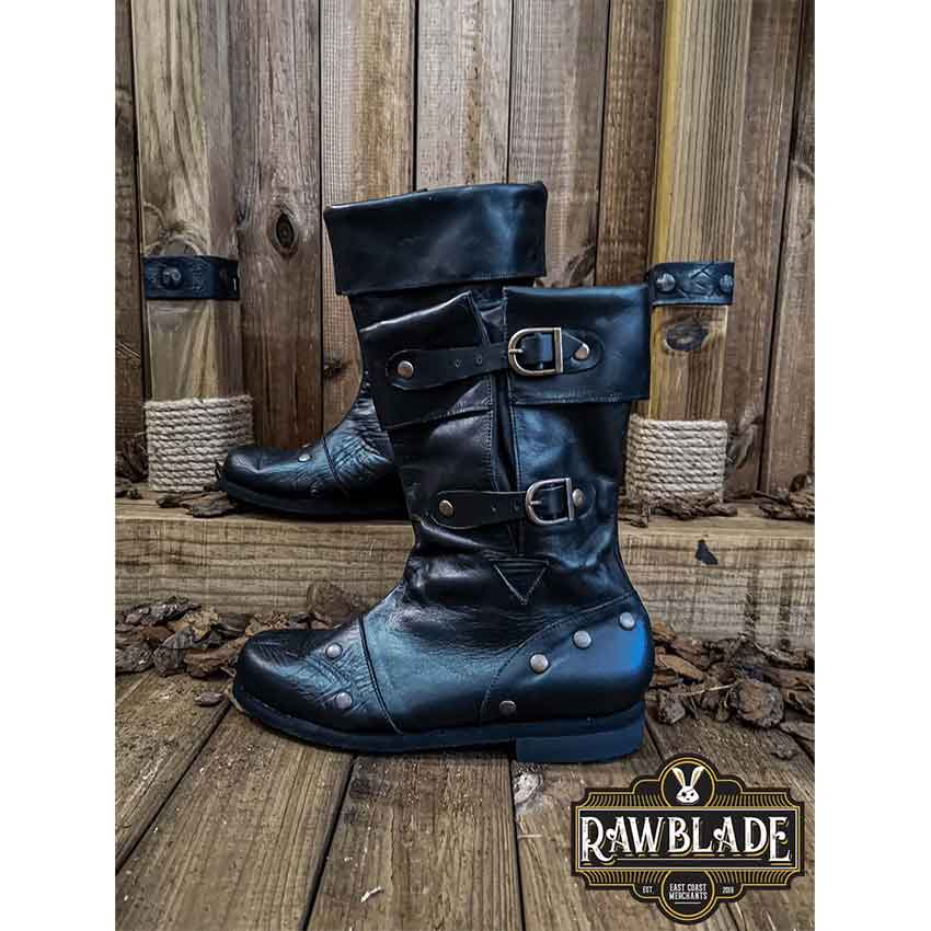 George Leather Boots - Black