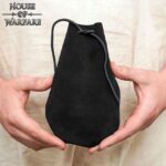 Medieval Peasant Drawstring Pouch - Black