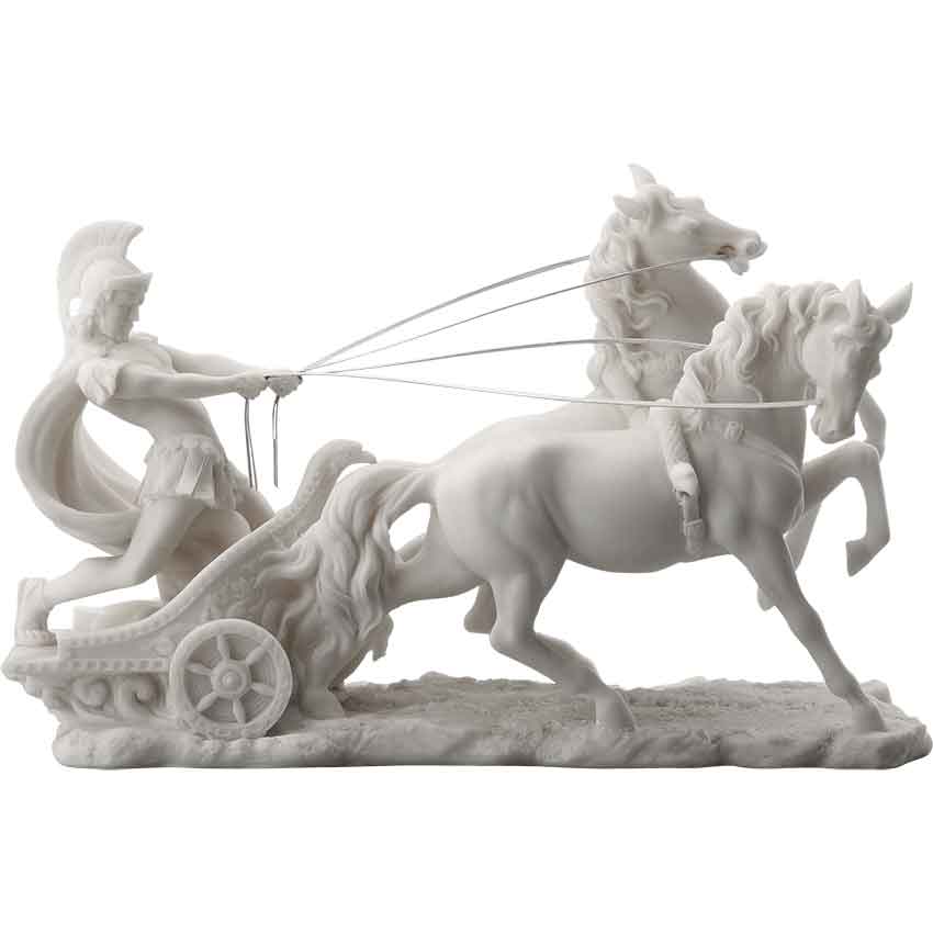 Roman Centurion Chariot Statue