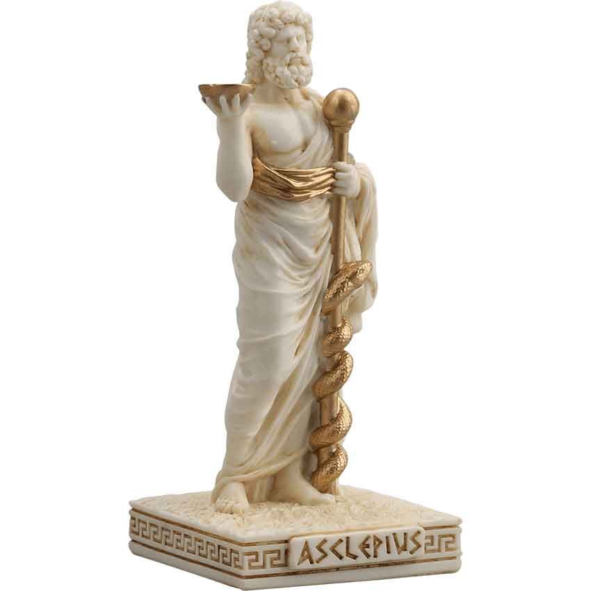 Asclepius Greek Pantheon Statue
