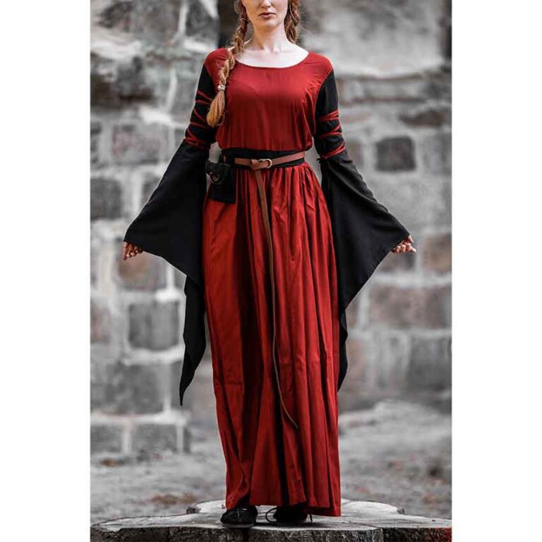 Dorell Medieval Dress - Red/Black