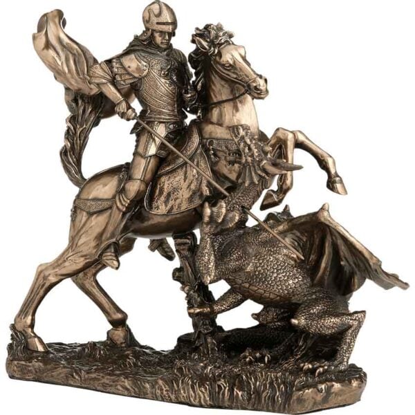 Jousting Mounted Medieval Knight Statue - CC9414 - Medieval Collectibles