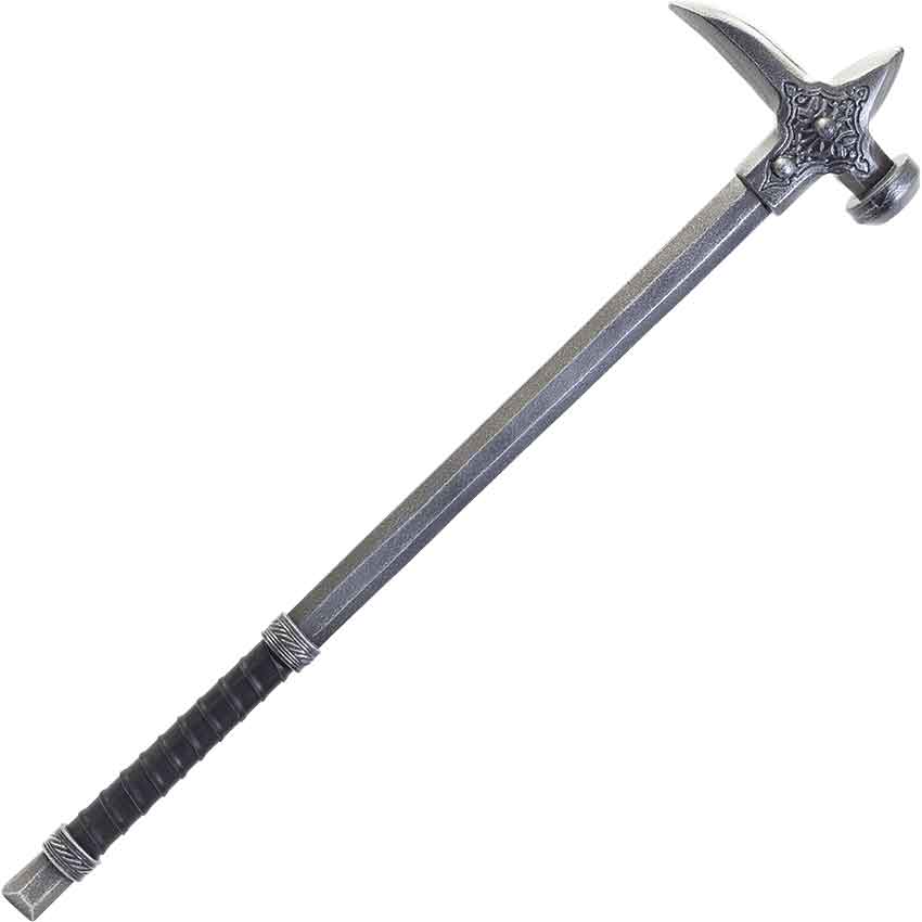 Metal Effect LARP War Hammer - 36 Inches