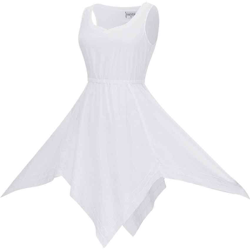 Robyn Short Hooded Medieval Dress with Chemise - Black Midnight