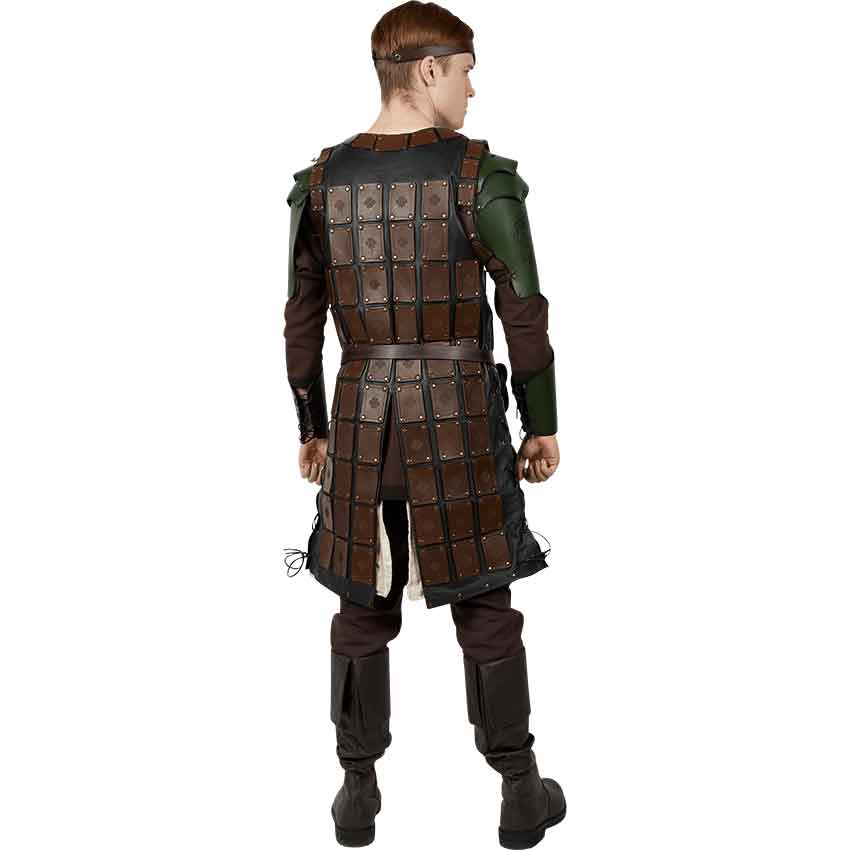 North Warrior Leather Scale Armour - Brown