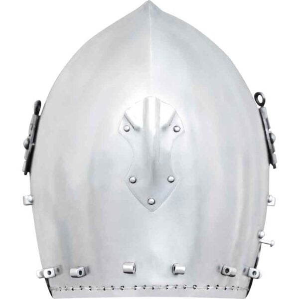 Late Medieval Bascinet Helmet - 14 Gauge