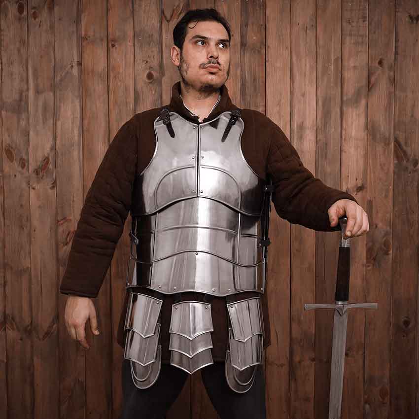 Randolf Steel Cuirass With Tassets Polished
