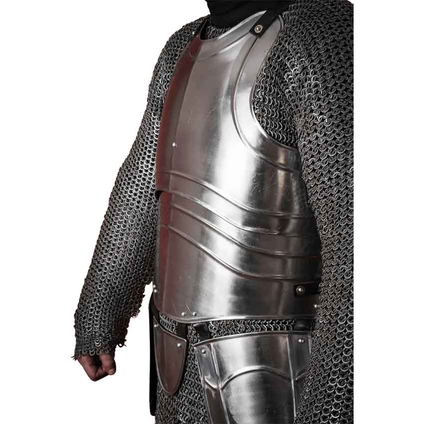 Warrior Steel Cuirass with Tassets - Polished