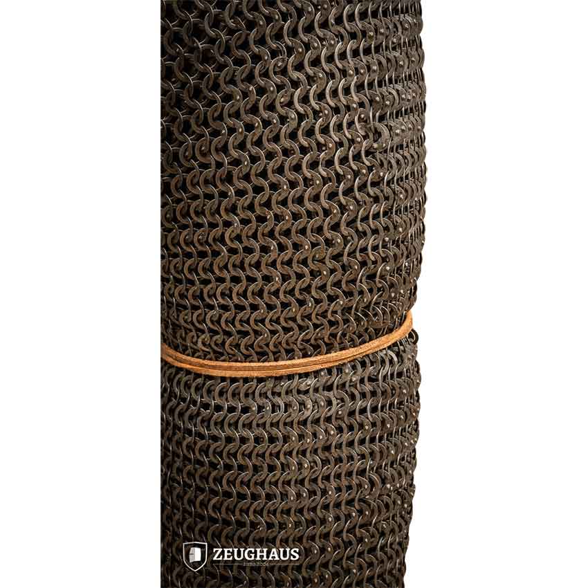 Wedge Riveted Chainmail Chausses - 9mm Flat Rings