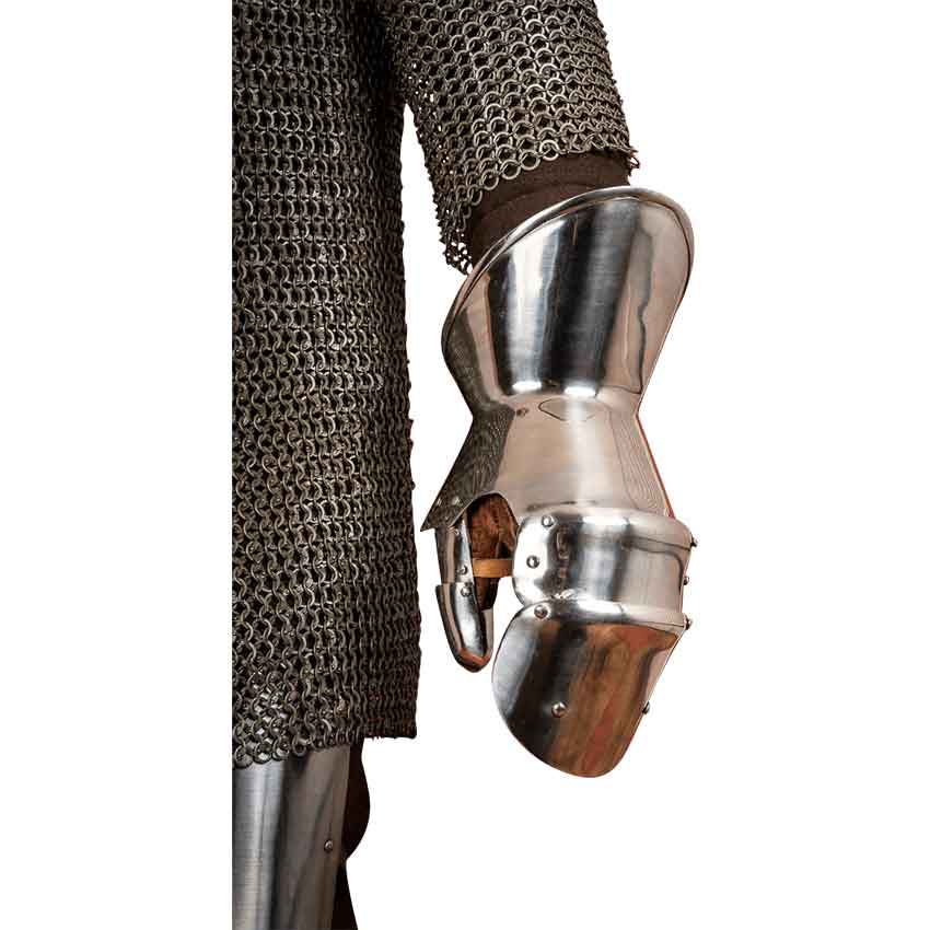 Milanese Mitten Gauntlets - Polished