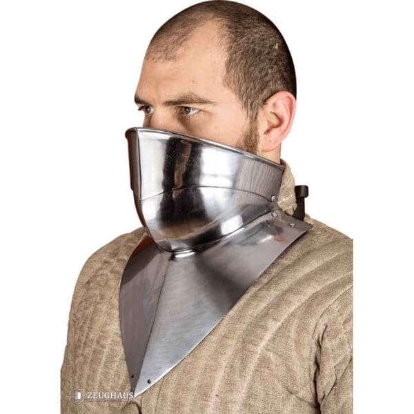 16th Century Articulated Gorget with Bevor - Polished