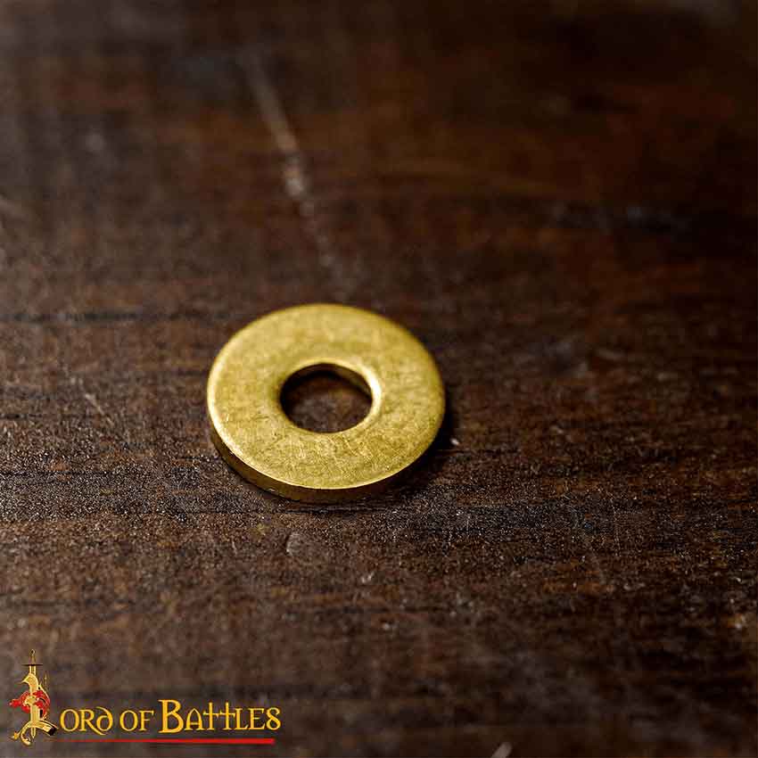 Medieval Armour Brass Washers - Set of 50
