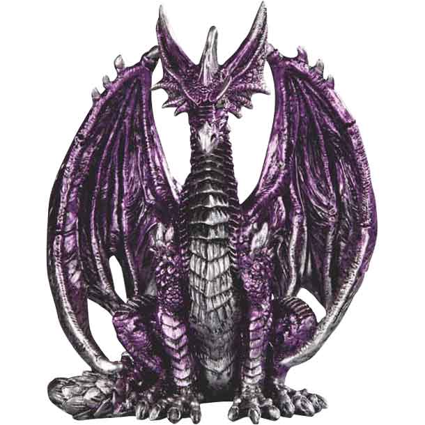 Amethyst Purple Dragon Statue