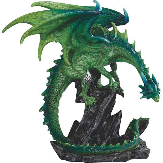 Green Arcanum Dragon Statue