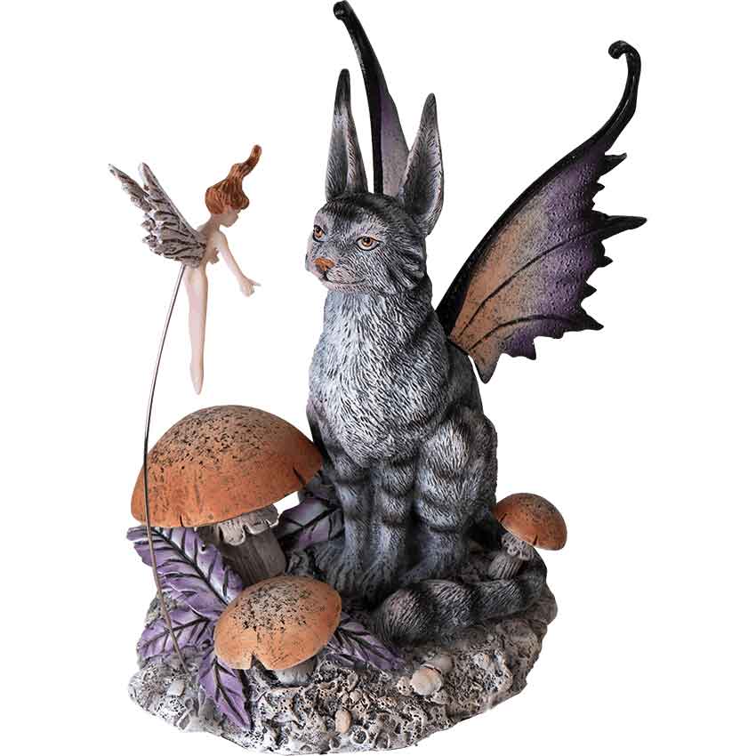 Curious Encounter Fairy Cat Statue