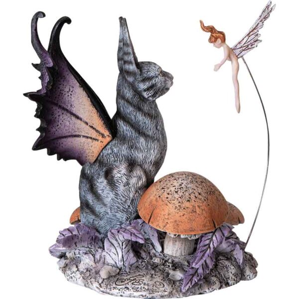 Curious Encounter Fairy Cat Statue