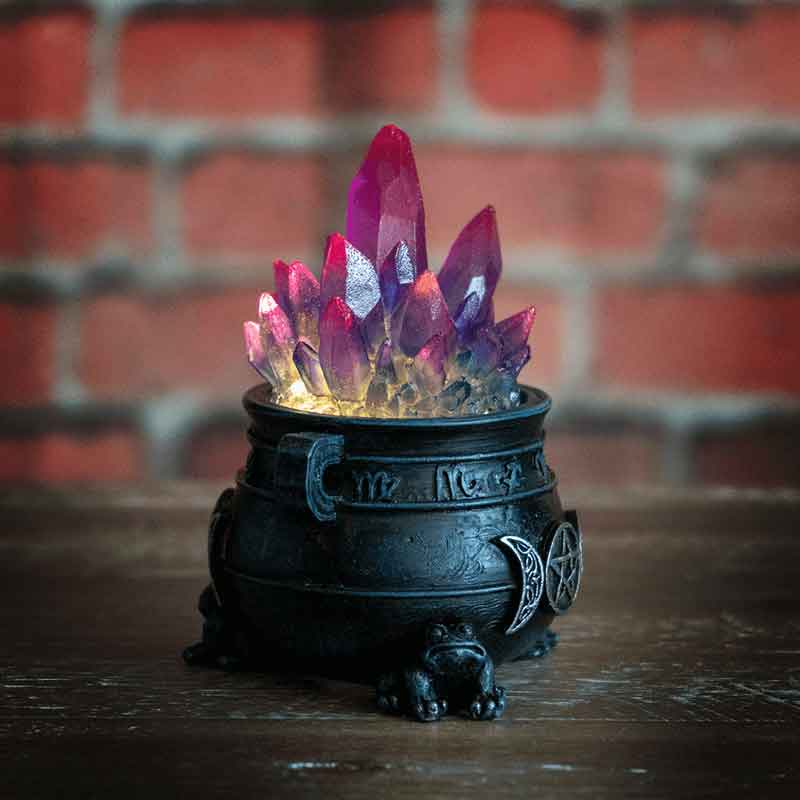 Crystal Moon LED Cauldron