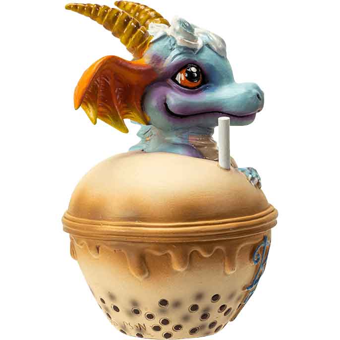 Boba Tea with George Dragon Statue