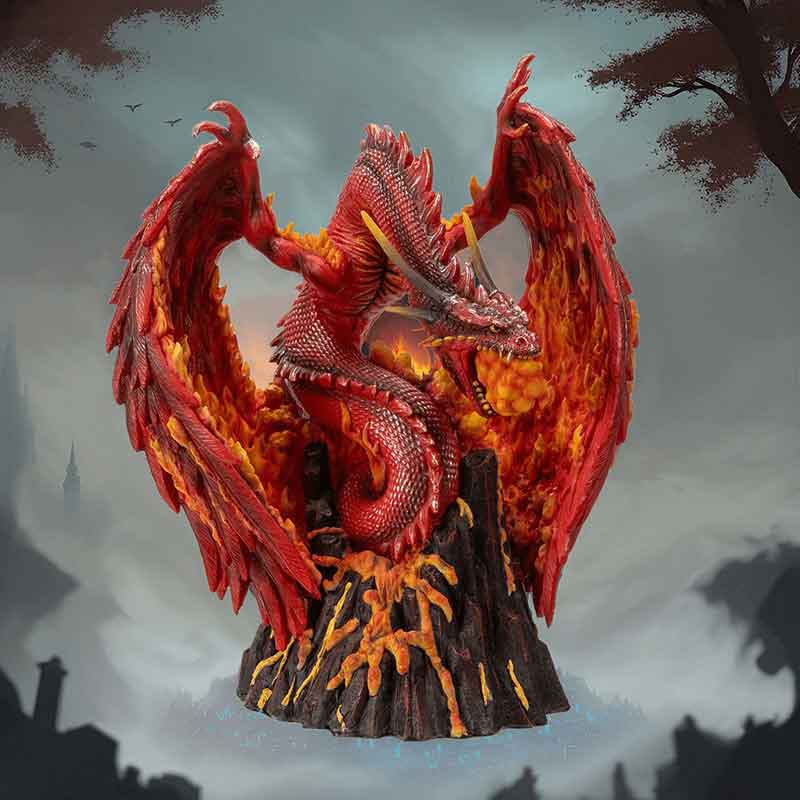Asher Fire Dragon Statue