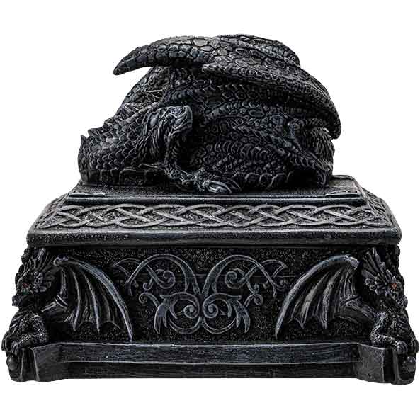Celtic Dragon Tomb Trinket Box