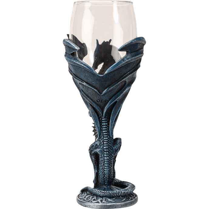 Blue Dragon Blade Goblet