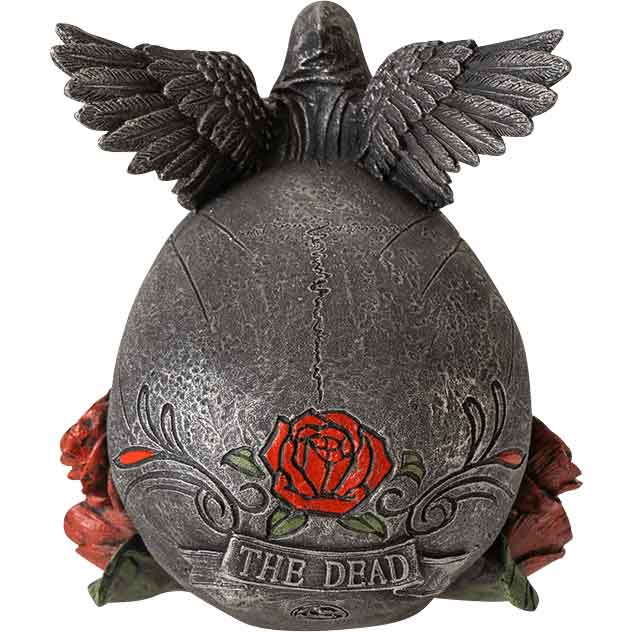 Dead Rose Skull Statue