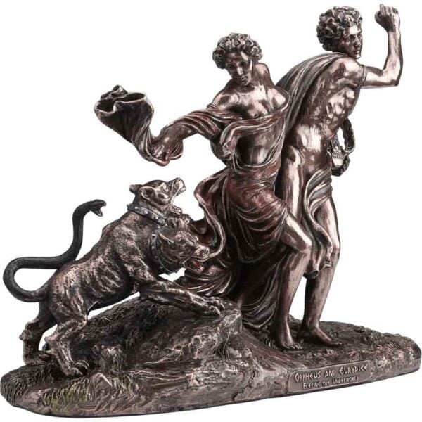 Bronze Orpheus and Eurydice Statue