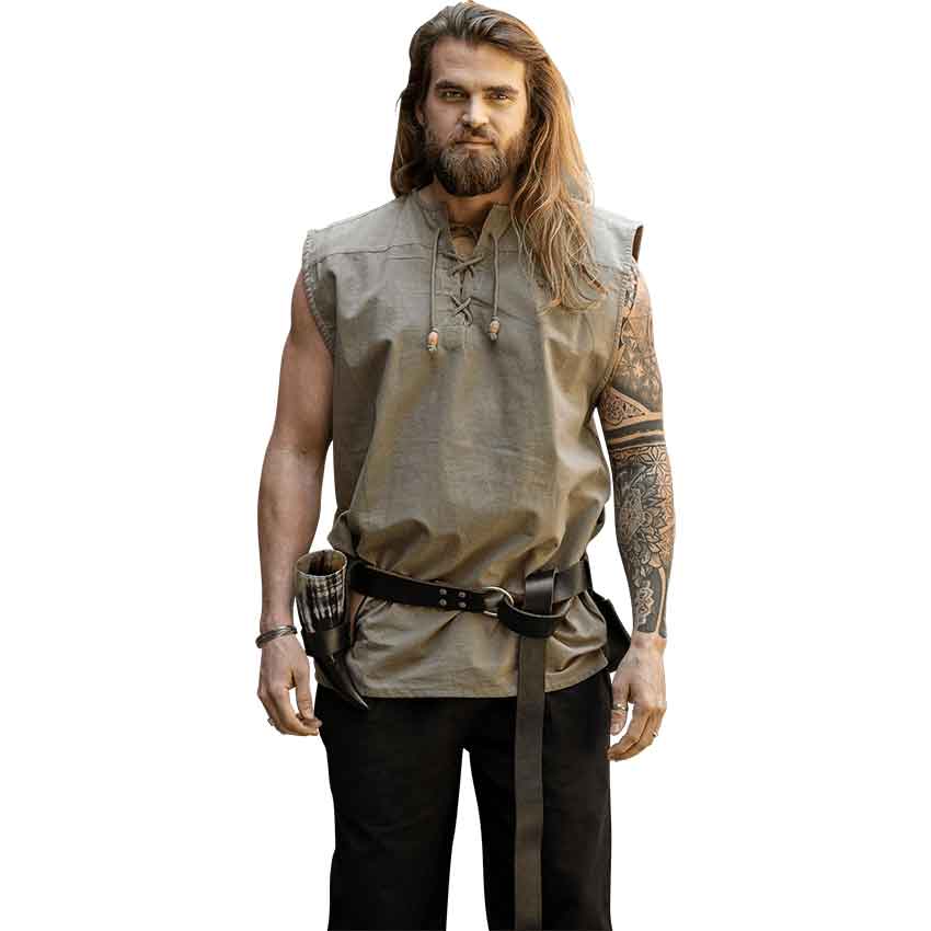 Jean Sleeveless Medieval Shirt - Hemp