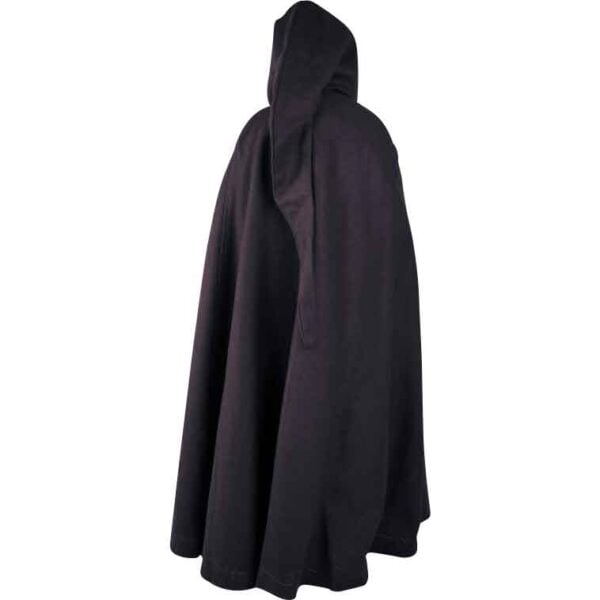 Heda Kids Embroidered Wool Cloak - Brown