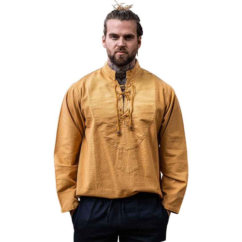 Ansbert Medieval Shirt - Honey Brown