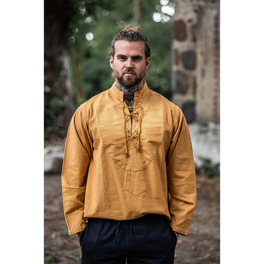 Ansbert Medieval Shirt - Honey Brown