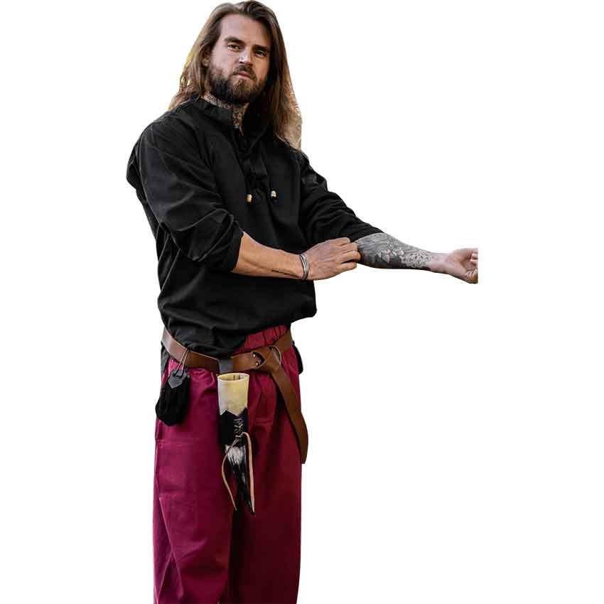 Ansbert Medieval Shirt - Black