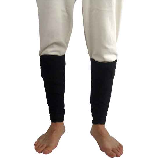Medieval Cotton Leg Wraps - Black