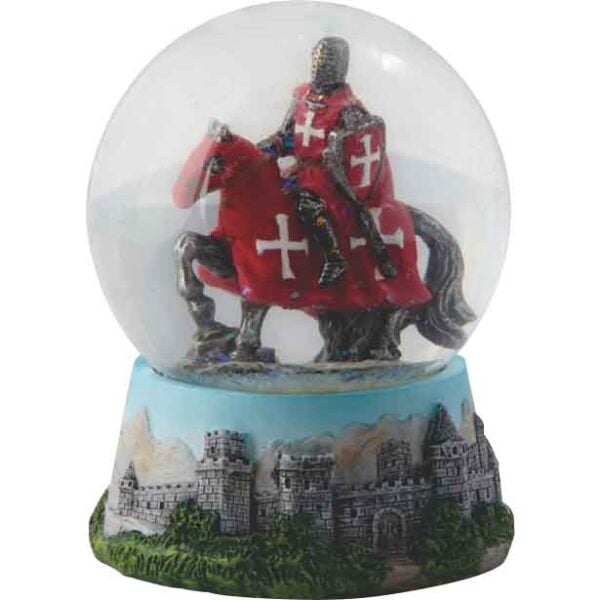 Medieval Hospitaller Knight Snow Globe