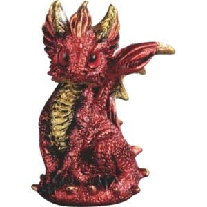 Red Mini Dragon Statue