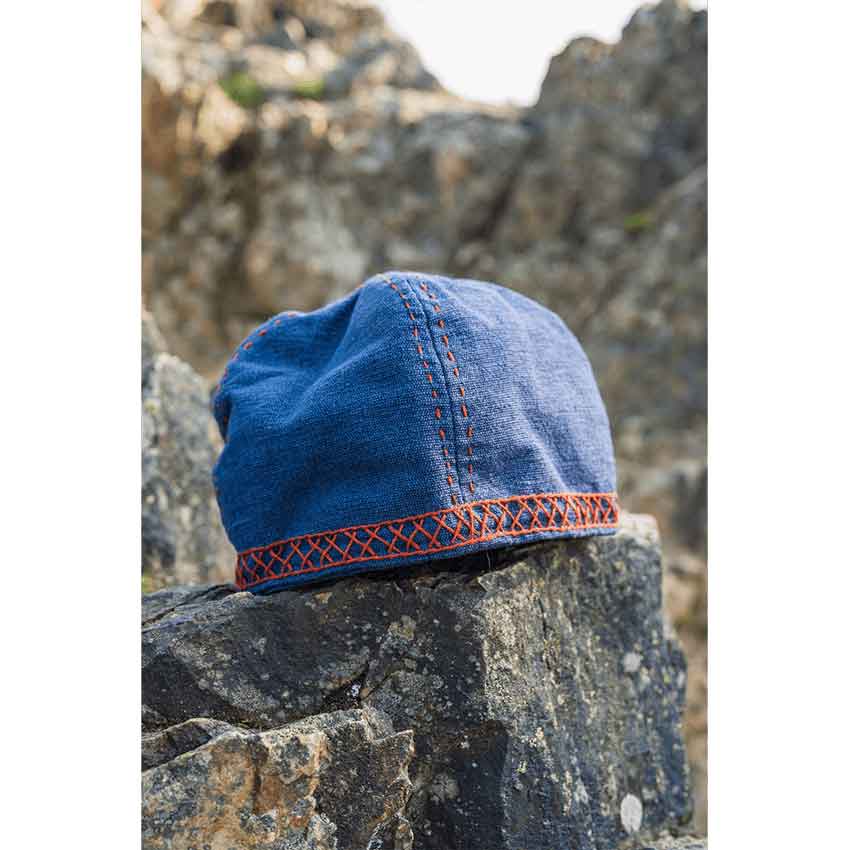 Anders Embroidered Viking Cap - Blue