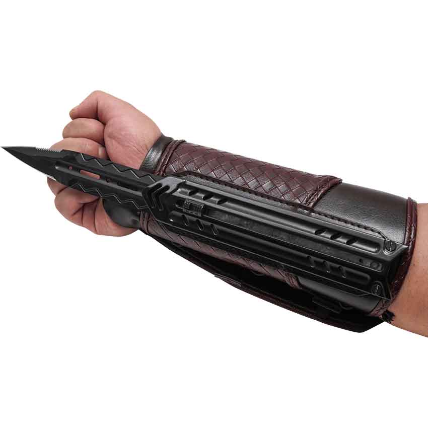 Black Assassin Bracer with Hidden Blade