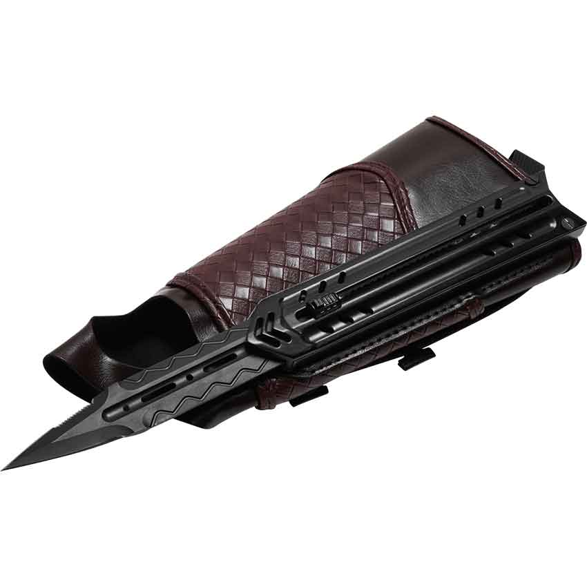 Black Assassin Bracer with Hidden Blade
