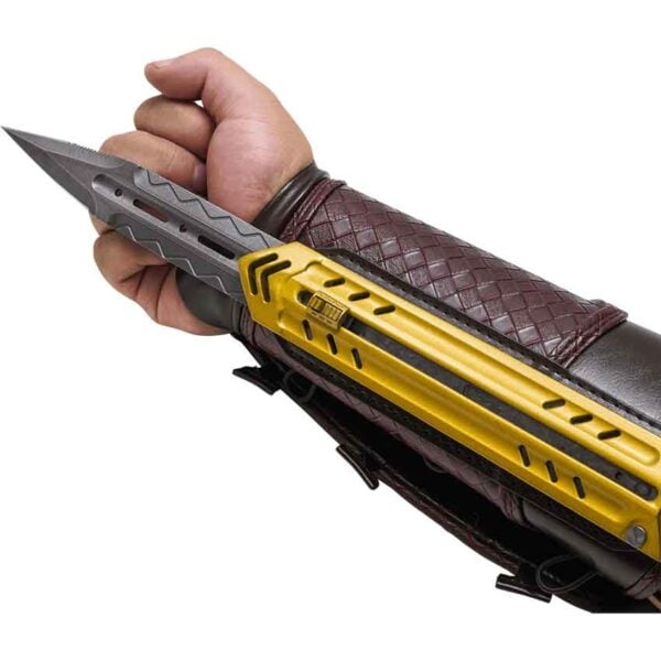 Gold Assassin Bracer with Hidden Blade