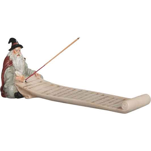 Wizard Scroll Incense Burner