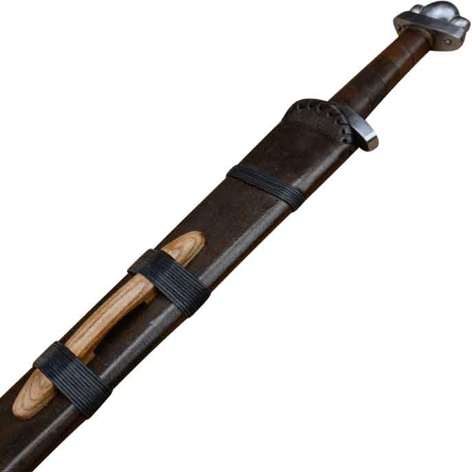 Three Lobed Viking Sword with Scabbard Belt