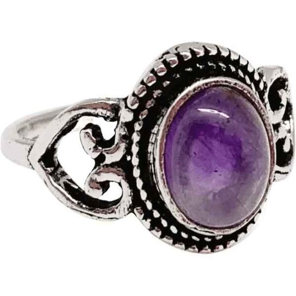 Medieval Oval Amethyst Ring